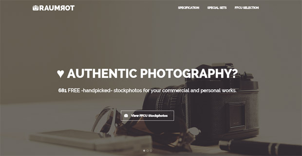 Raumrot：免费高分辨率无版权图片网 - 掘金