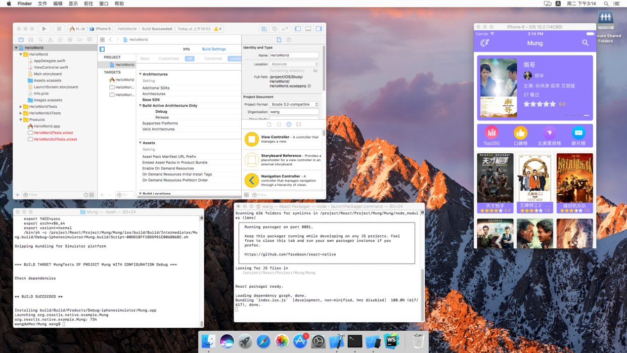 Windows下React-Native如何调试和运行iOS经过的查询大致有以下几种方法，如果有错或遗漏请指出。 安装 - 掘金