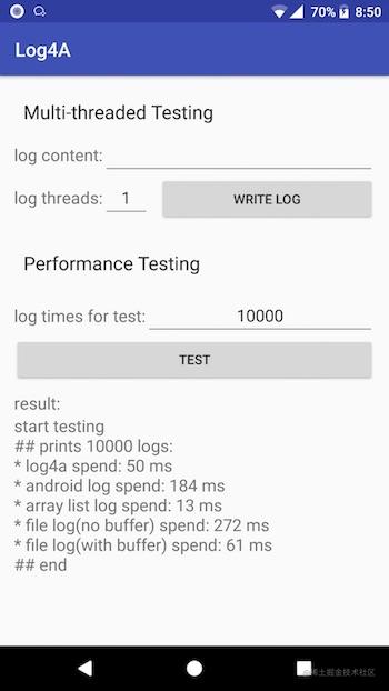 Log4a is a mMAP-based, high-performance, highly available Android log ...