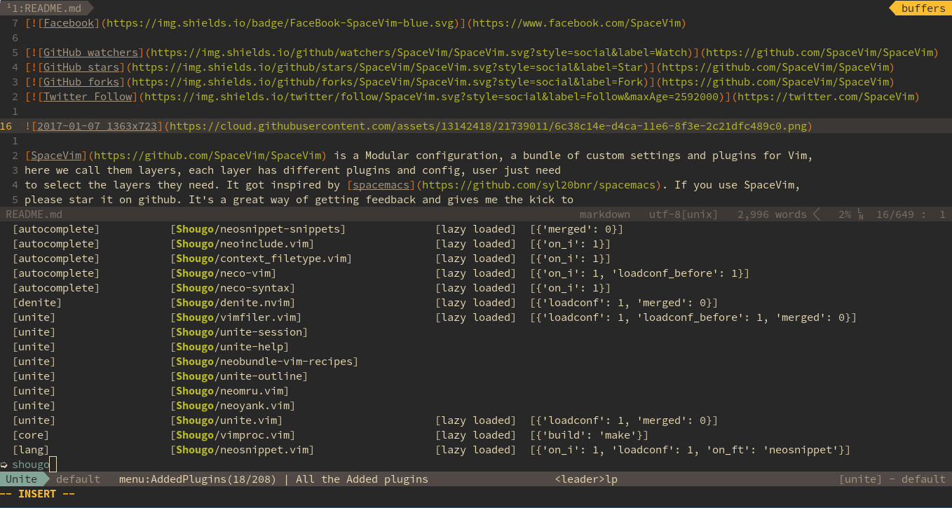 SpaceVim 官方中文文档，持续更新中...Github 地址 : https://github.com/Space - 掘金