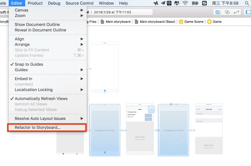 iOS Storyboard入门及一些高级使用这周本来我是想要写其他知识的，但在构建 Demo 工程的时候， 我情不自禁 - 掘金