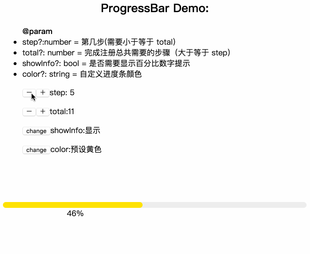 Typescript gets started by writing a React progress bar component ...