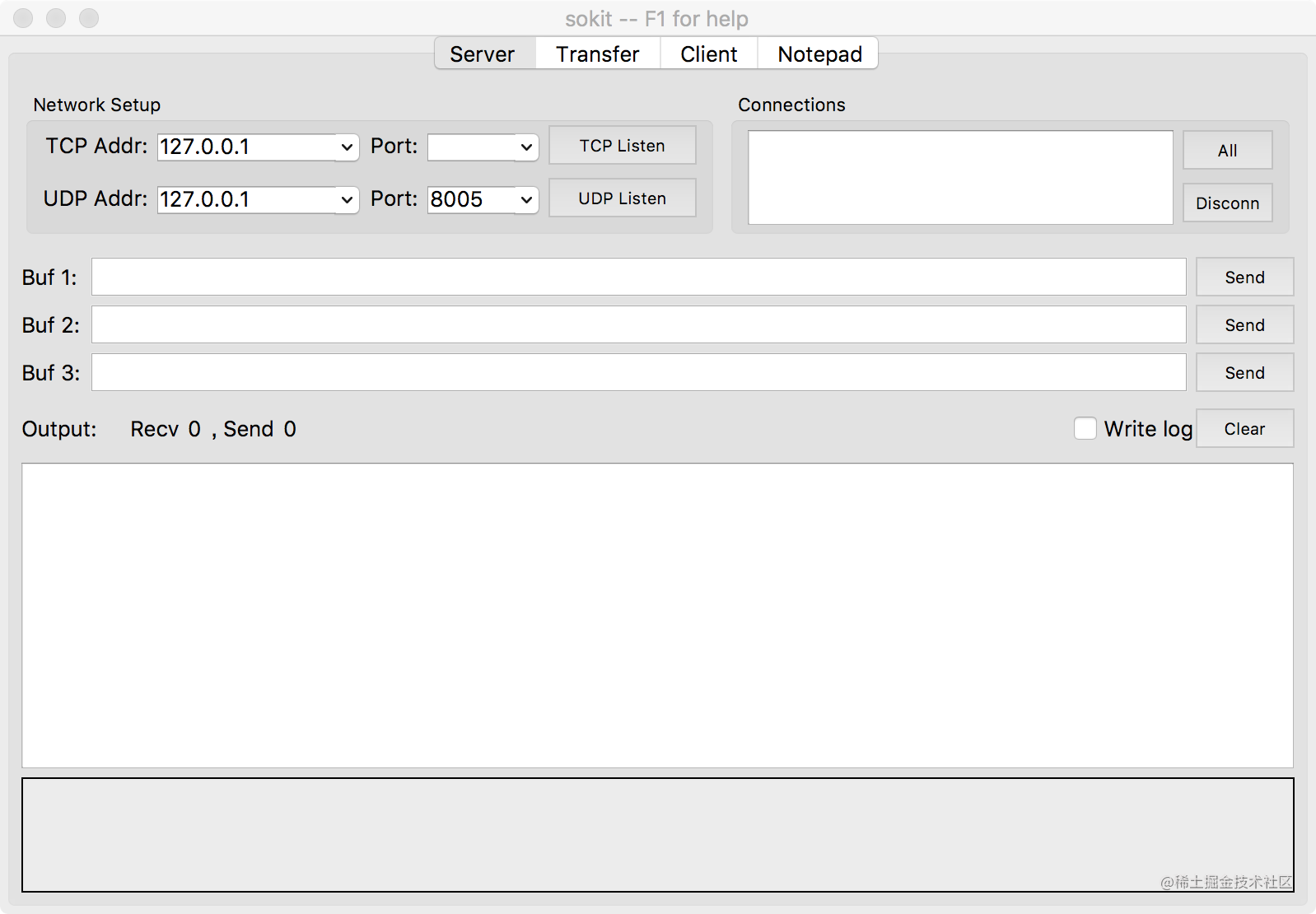 Mac下的socket调试工具 Sokit 掘金