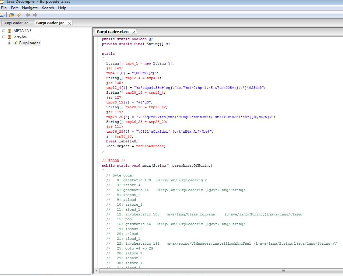 JAVA逆向&反混淆-追查Burpsuite的破解原理0x00摘要：本系列文章通过对BurpLoader的几个版本的逆向 - 掘金