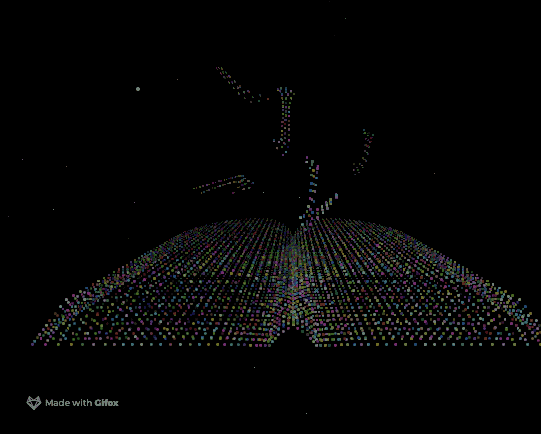 threejs+tweenjs实现3D粒子模型切换也可以去预览。 但是作者并没有把源码分享出来，正好最近在学习 thre - 掘金