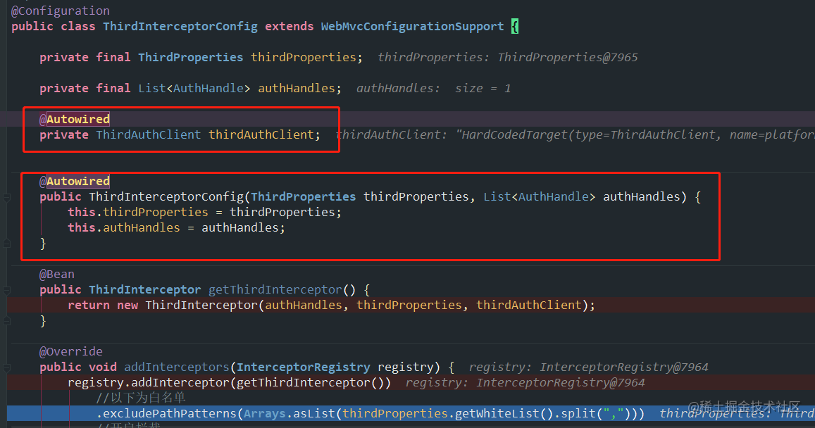 Spring Interceptor 自动注入导致循环依赖 - 掘金