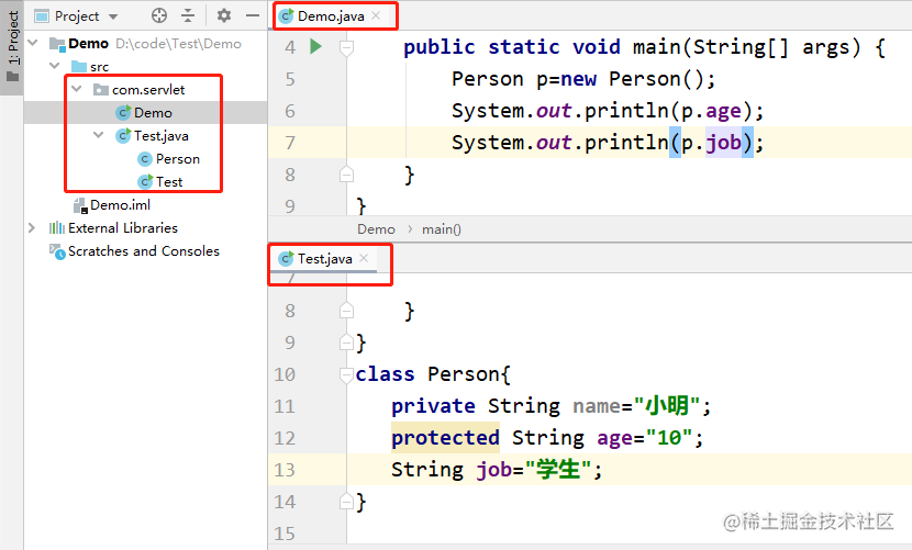 Public, private, protected, and the difference between the default ...