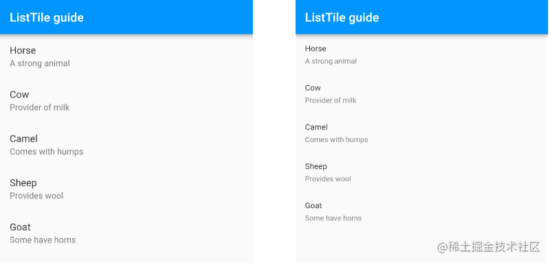 Flutter 入门之 ListTile 使用指南 - 掘金