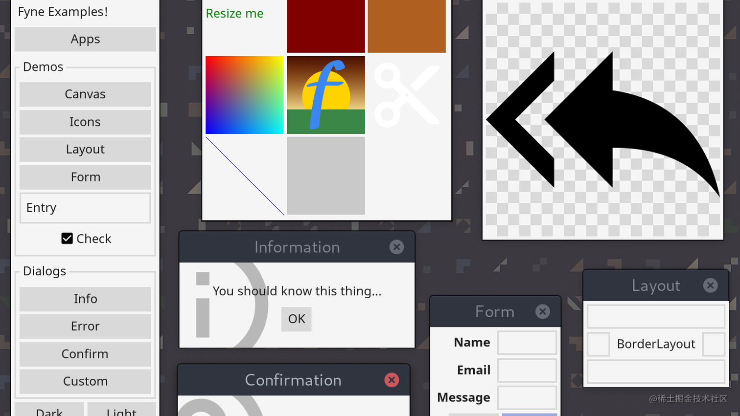 fyne - 使用 Go 开发跨平台 GUI - 掘金