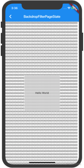 The Flutter BackdropFilter implements Gaussian blur - Moment For Technology