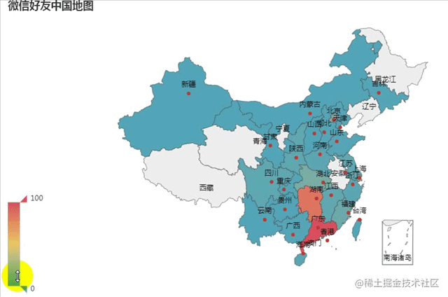 Visualize wechat friends with Pyecharts - Moment For Technology