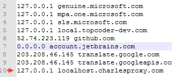 Charles无法代理localhost的解决办法作用就是将这个网址映射到127.0.0.1也就是localhost，h - 掘金