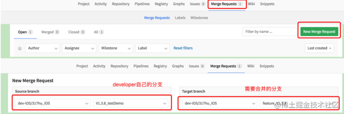 Git common commands combined with GitLab/GitHub development, Git/Svn ...