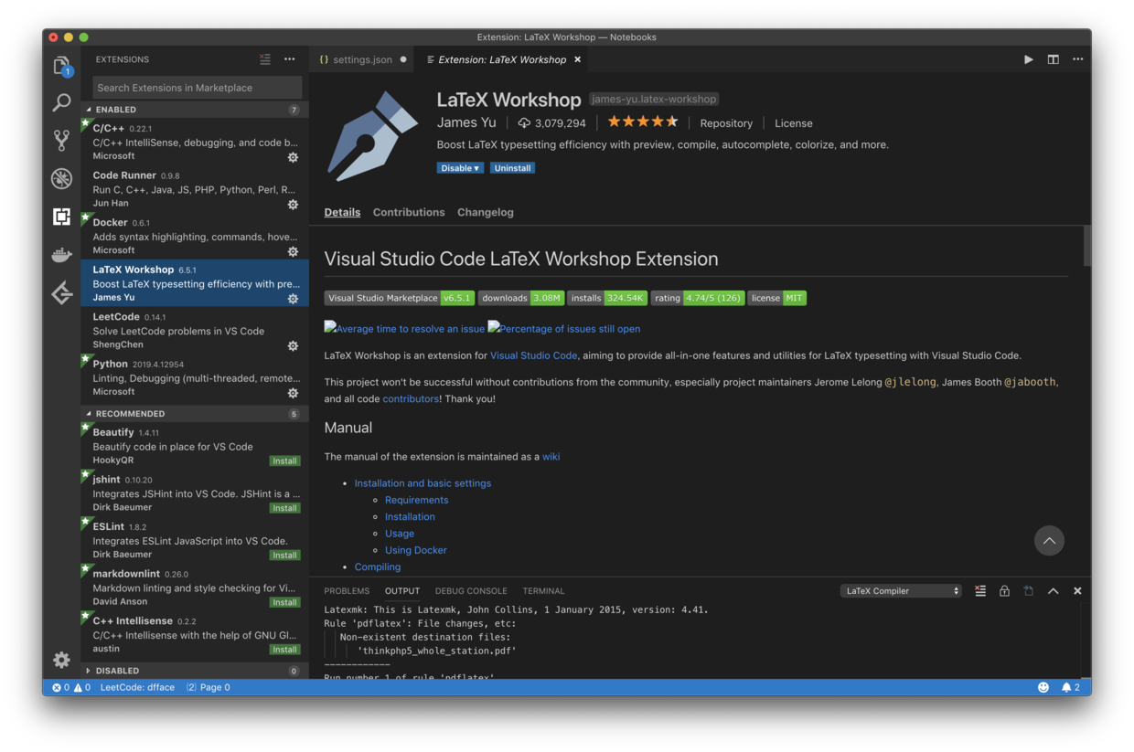 如何利用docker与vscode写latex？由于容器技术的发展，使用docker能很快地搭建出所需的latex编译环 - 掘金