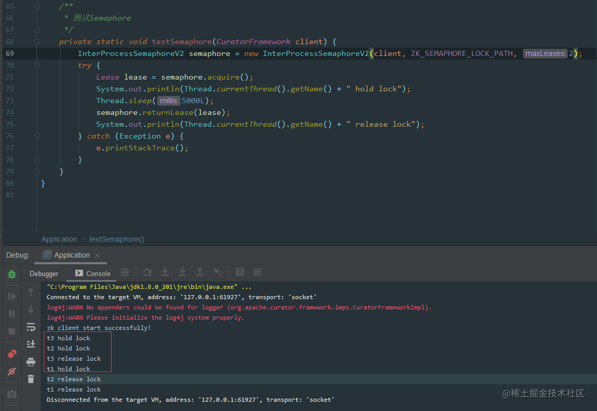 07-Zookeeper implementation of distributed lock: Semaphore, read and write lock implementation ...