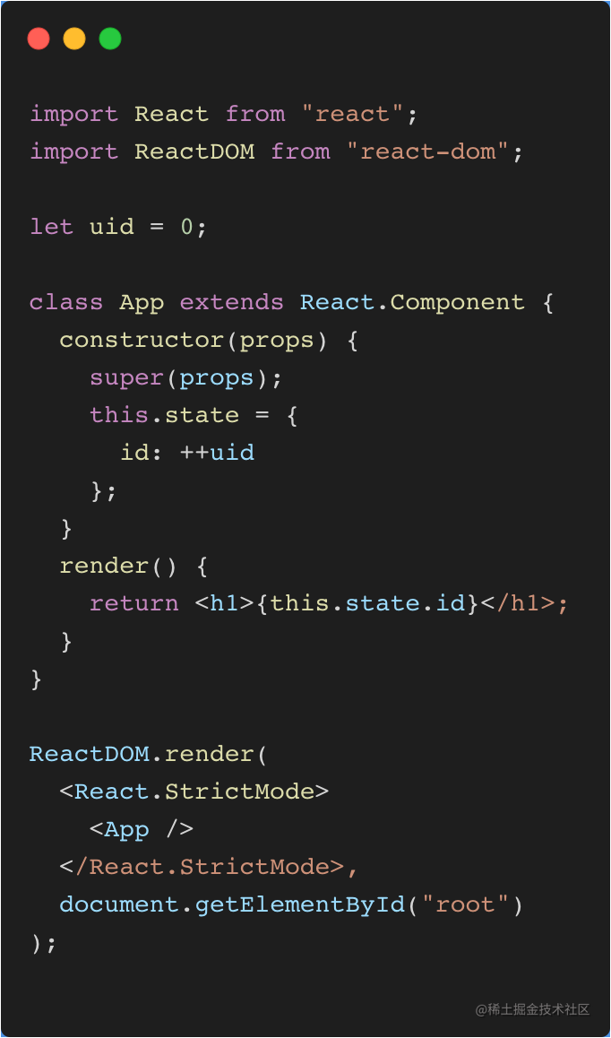 constructor 会执行两次？- 浅淡 React StrictMode - 掘金
