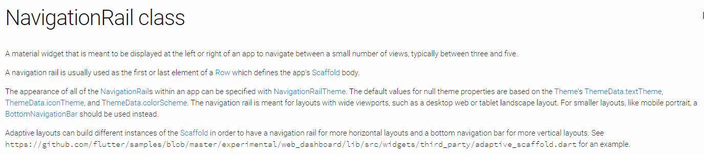 Flutter 1.17 Widget 之 NavigationRail 初探如果 Flutter SDK 不是最新版 - 掘金