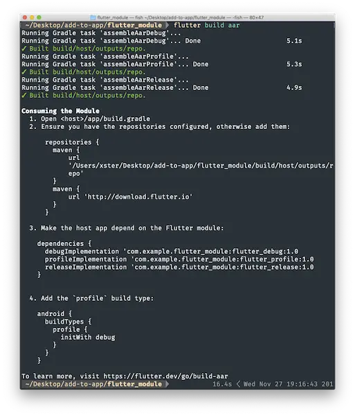 Flutter打包AAR插件之fat-aar使用教程在已经存在的Android项目中嵌入Flutter工程,还有一种源码 - 掘金